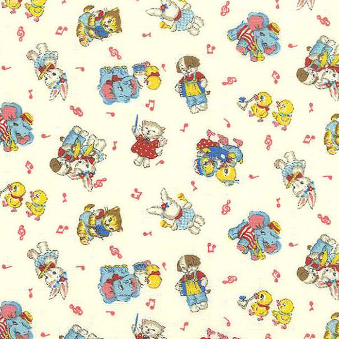 Merry Bon Bon Music in Ivory - Elephant Kitten Bunny Puppy Chick Duck ...