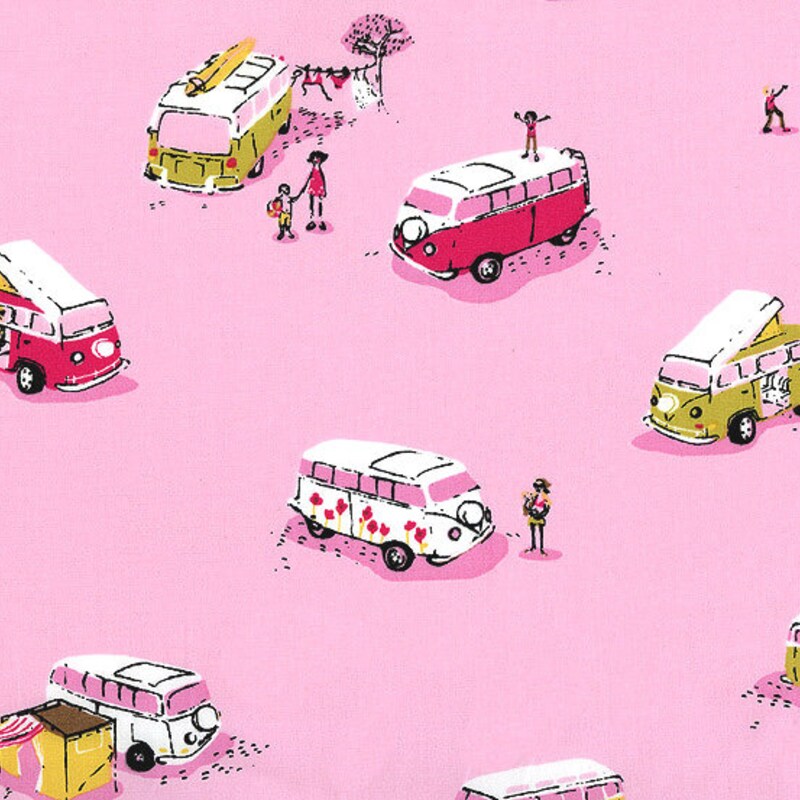 Vw Bus Fabric - Etsy