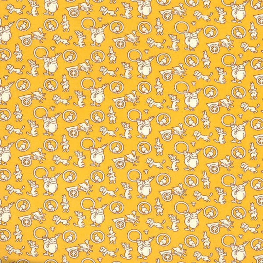 Everything Circus in Yellow - Circus Clown Big Top Retro 30's Vtg ...