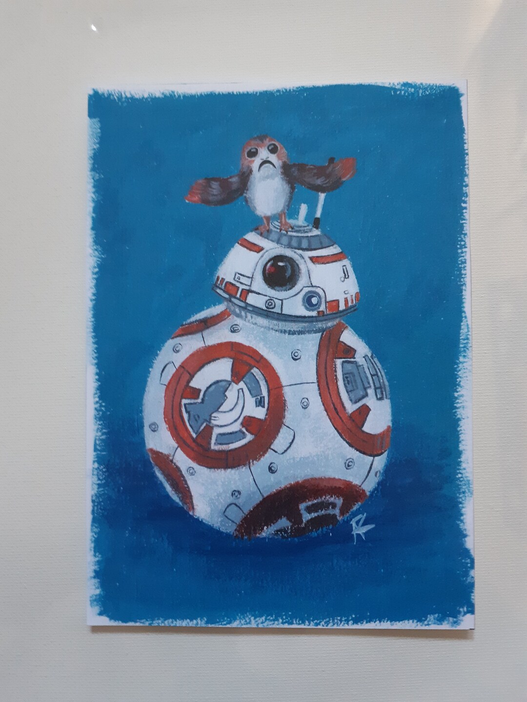 BB-8 and Porg Art Print - Etsy