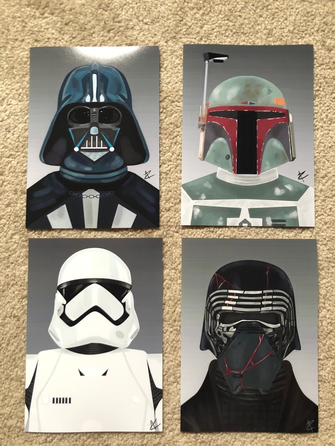 Star Wars Dark Side Portraits - Etsy Canada