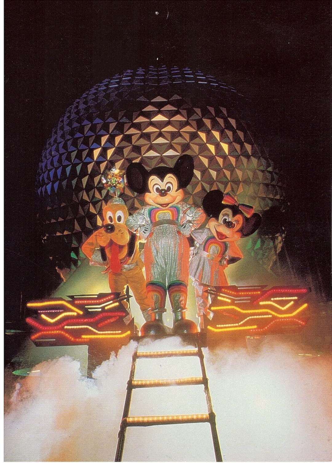 EPCOT Center Character 5x7 Photo in Front of Spaceship Earth From 1982 ...