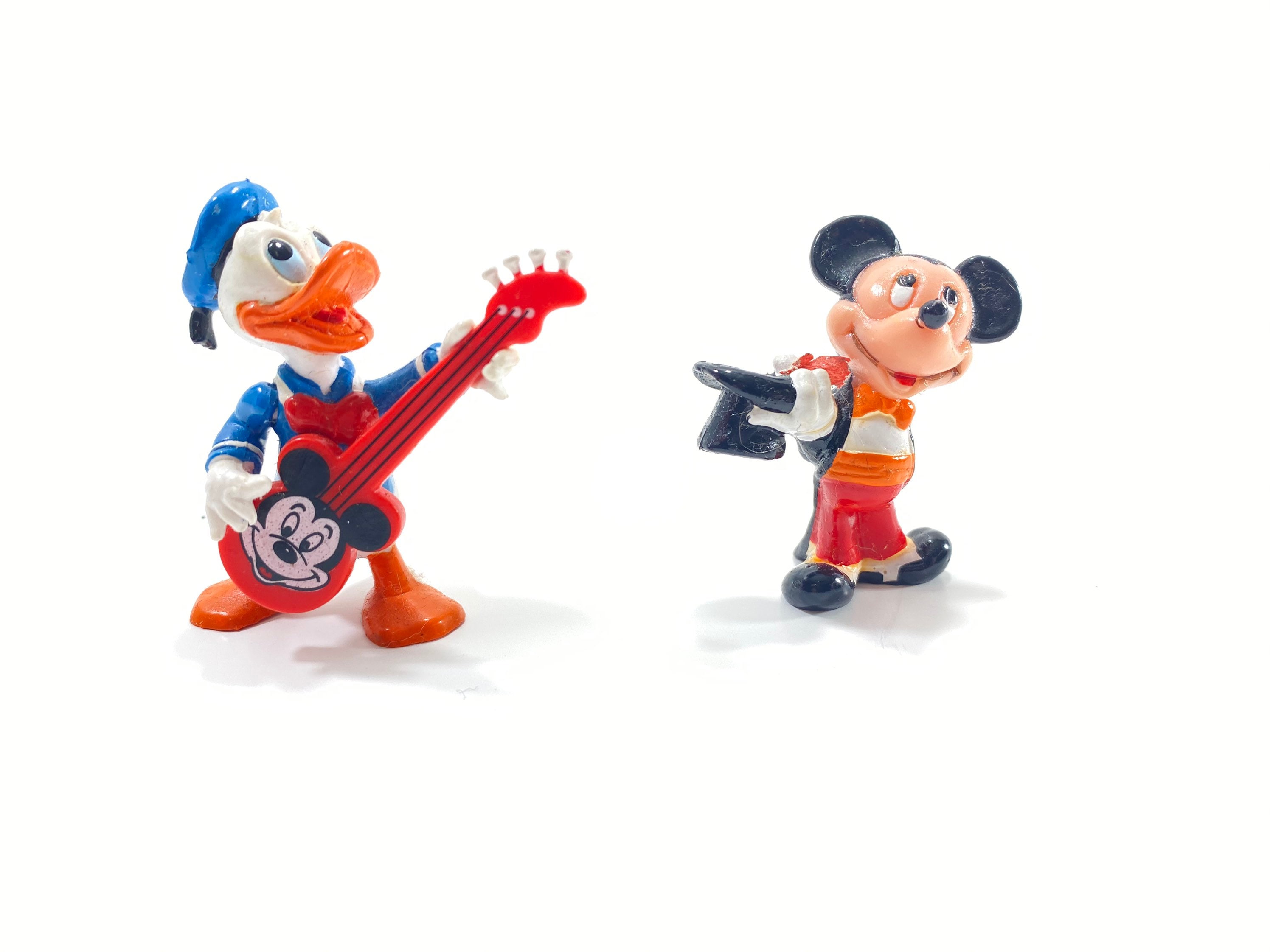 Toys & Games Magician Mickey Mouse and Donald Duck playing Guitar PVC ...