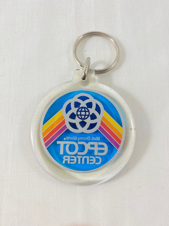 EPCOT Center Key Chain - Made of Lucite - 1980's Clas… - Gem