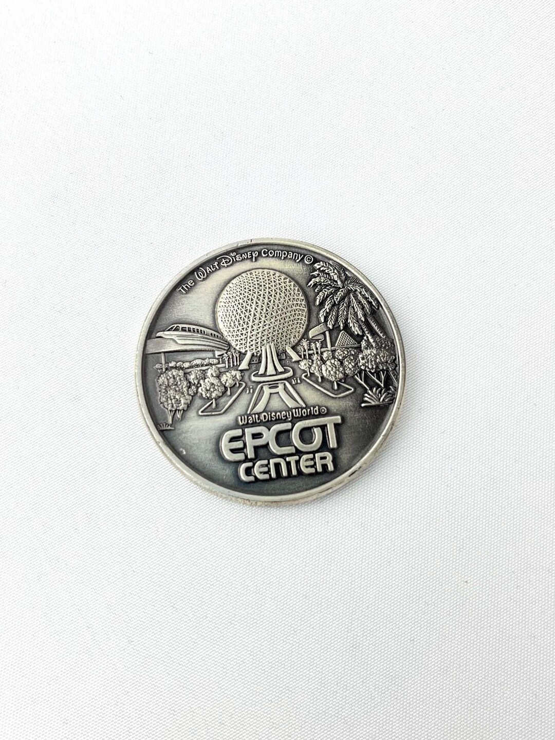 Collectible Coin From EPCOT Center (pewter Lucky Charm) With Spaceship ...