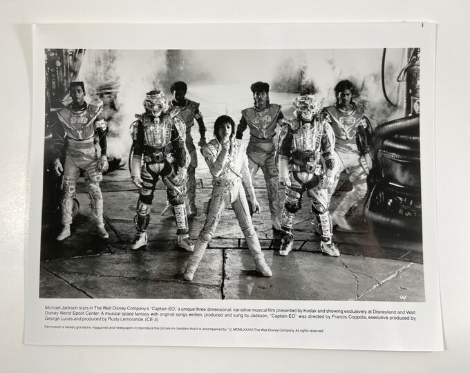 1986 EPCOT Center Captain EO 3D Film Press Photo Future World, Hooter ...