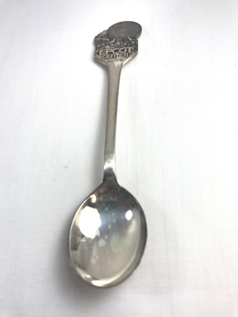 1982 EPCOT Center Silver Spoon - Silver Plated Collectible Spoon ...