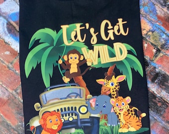 Instant Digital Download Let's Get Wild Safari Animals Jungle Animals ...