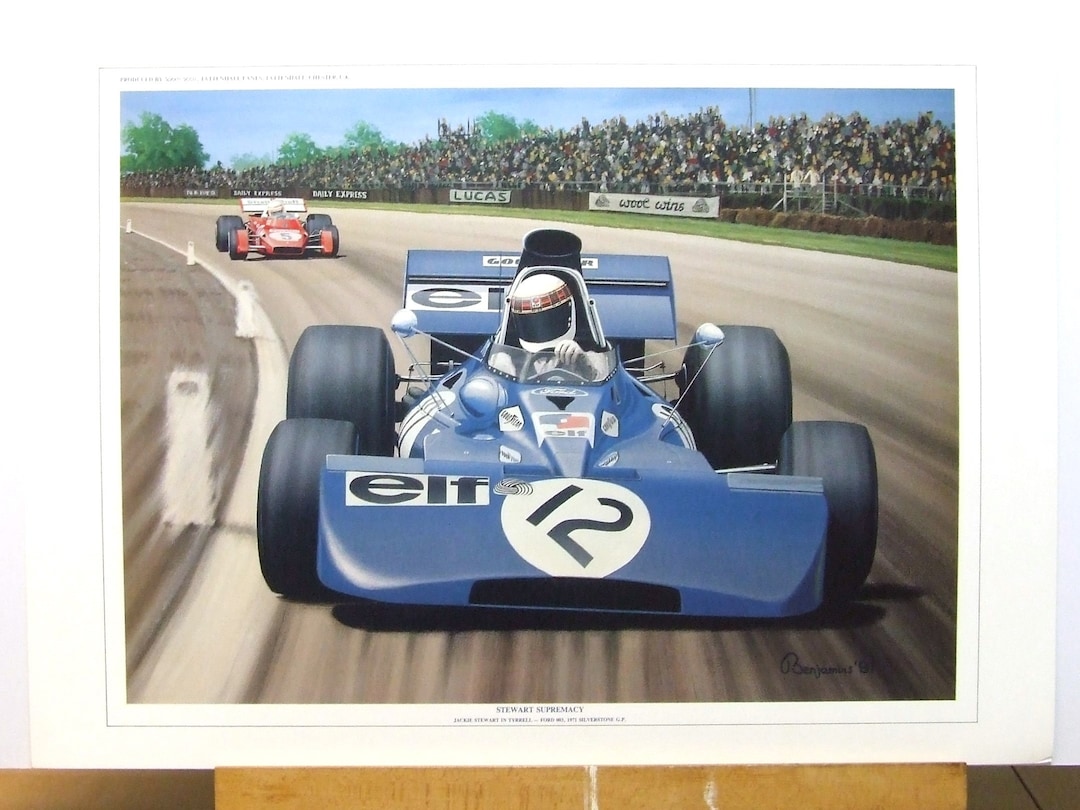 Jackie Stewart Supremacy Formula 1 Motor Racing 1971 Silverstone Grand ...