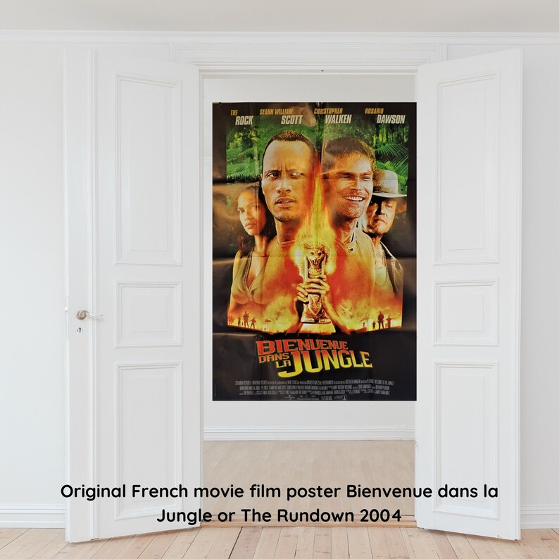 Original French Movie Poster: the Rundown, Dwayne Johnson the Rock ...