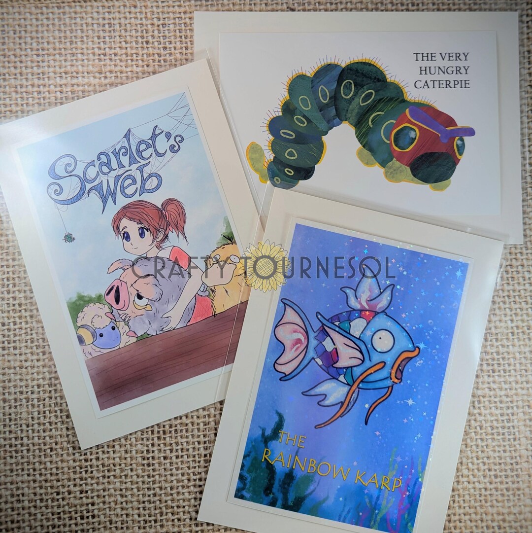 Children's Storybook Pokemon Inspired Mashup Fanart Art Prints - Etsy