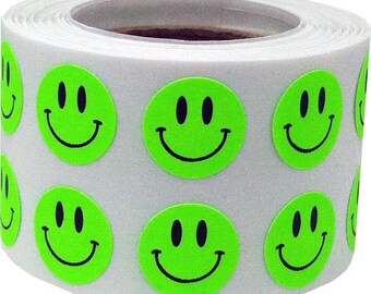 Green smiley face | Etsy