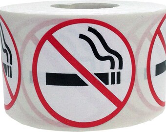 No Smoking Stickers - Etsy