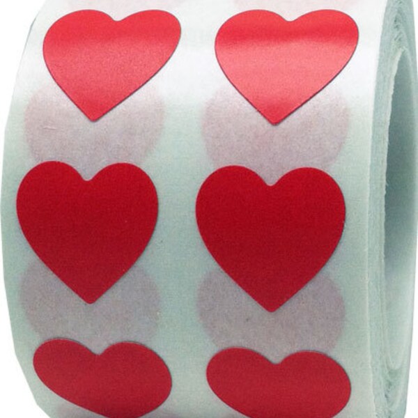 Red Heart Stickers - Etsy