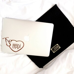 Custom Vinyl Decal Personalized Stethoscope Sticker - Etsy