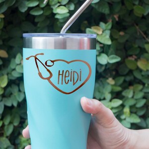 Custom Vinyl Decal Personalized Stethoscope Sticker - Etsy