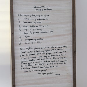 Custom Recipe Sign | Personalized Recipe Decor | Gift for Mom ...