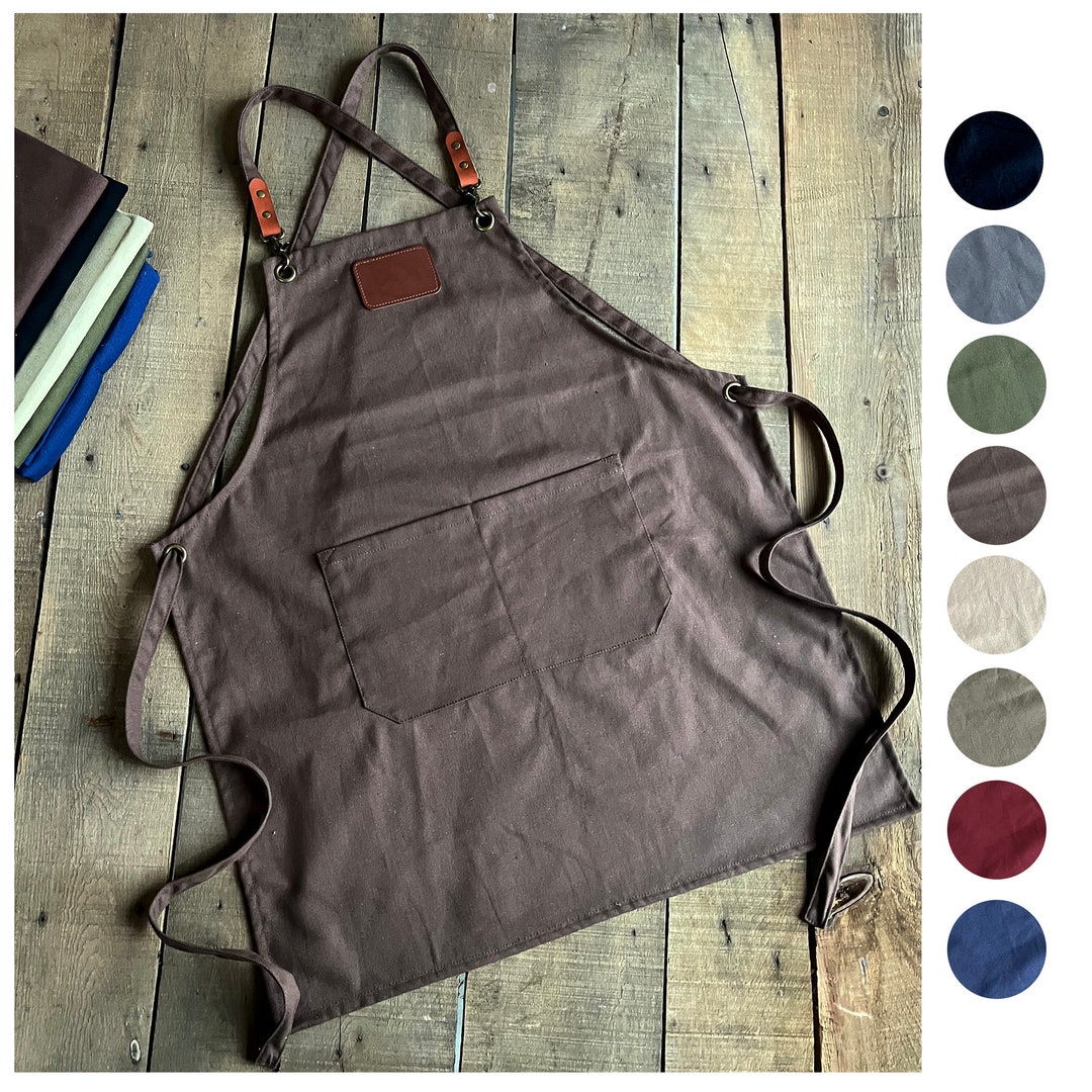 Personalized Full Denim Apron With Removable Straps for Restaurant ...