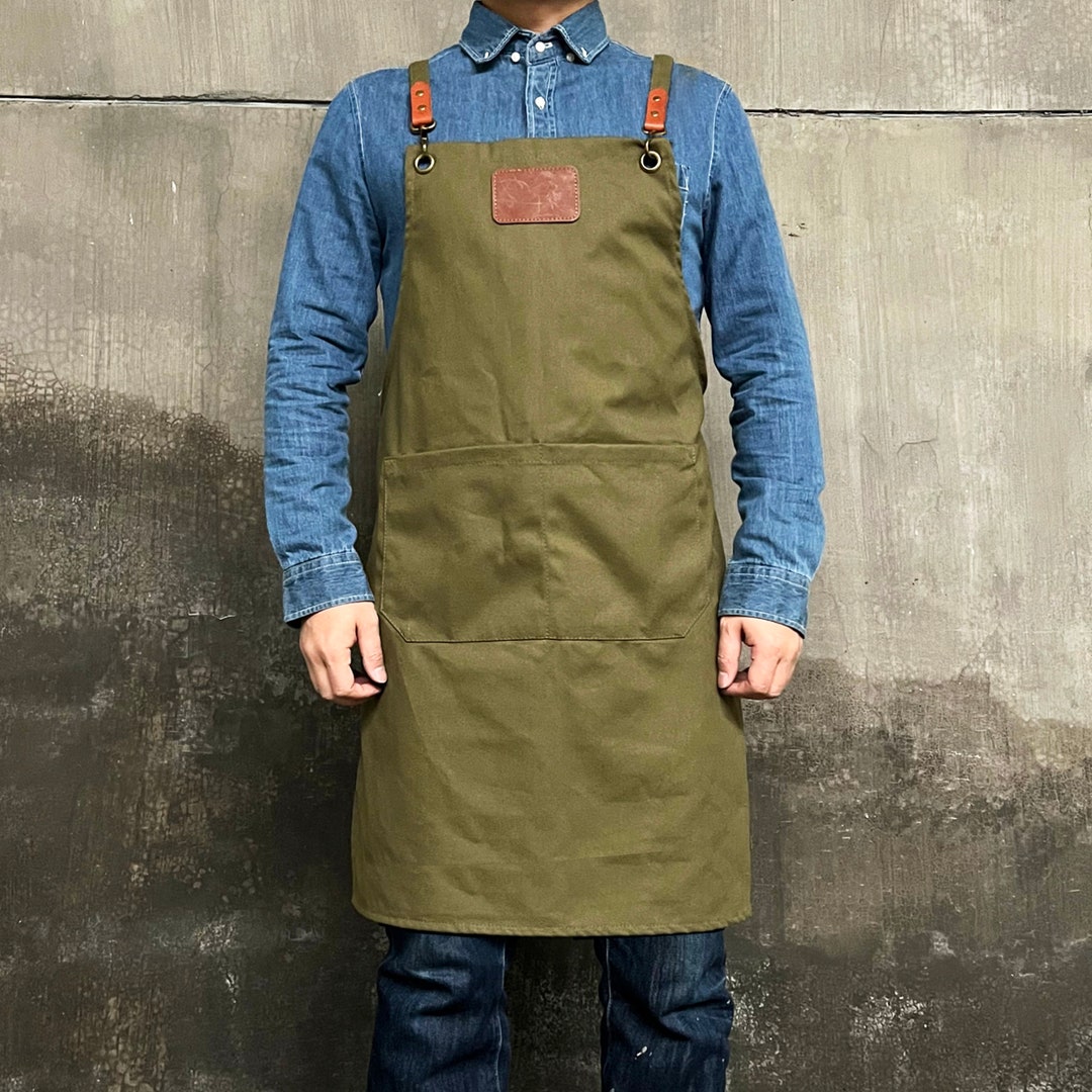 Apron for Mendouble Shoulder Apron With Adjustable Straps for ...