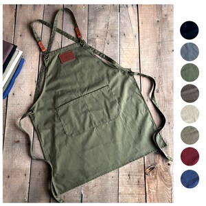 Personalized Full Denim Apron With Removable Straps for Restaurant ...