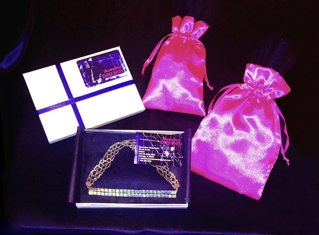 Beaded Silver Chainmaille Statement Necklace, Chain Mail, Lightweight ...