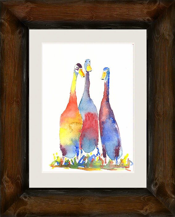 Paintings of Ducks Indian Runner Duck Pictures Contemporary - Etsy UK