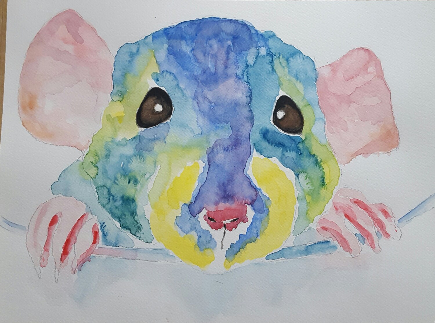 Mouse Painting Painting of a Mouse Nursery Art Paintings - Etsy UK