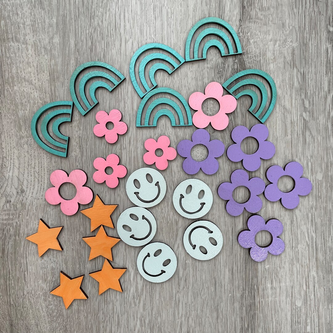 Instant Digital Download, Happy Rainbow Reward Tokens, SVG Format ...