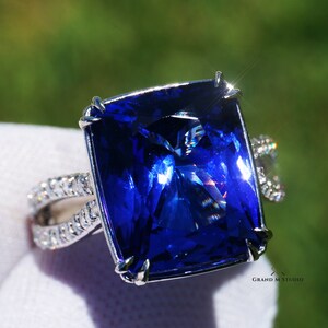 Real Tanzanite Diamond Gold Ring Natural NO HEAT 14k GIA Certified 10 ...