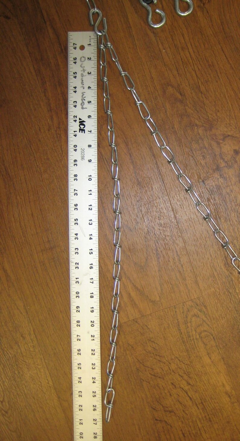 Deluxe Porch Swing Chain Kit Hardware Pack W Bearing Ceiling Hooks - Etsy