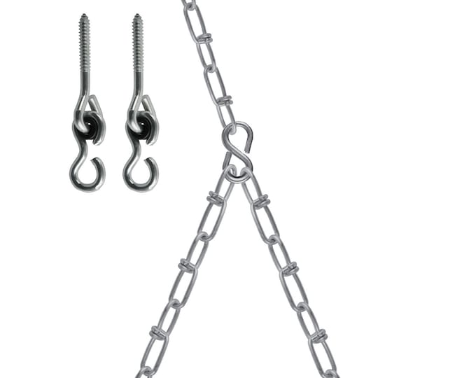 Deluxe Porch Swing Chain Kit Hardware Pack W Bearing Ceiling Hooks - Etsy