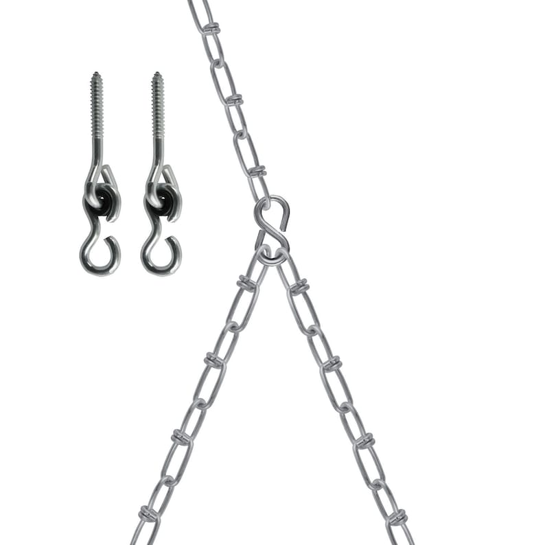 Deluxe Porch Swing Chain Kit Hardware Pack W Bearing Ceiling Hooks - Etsy