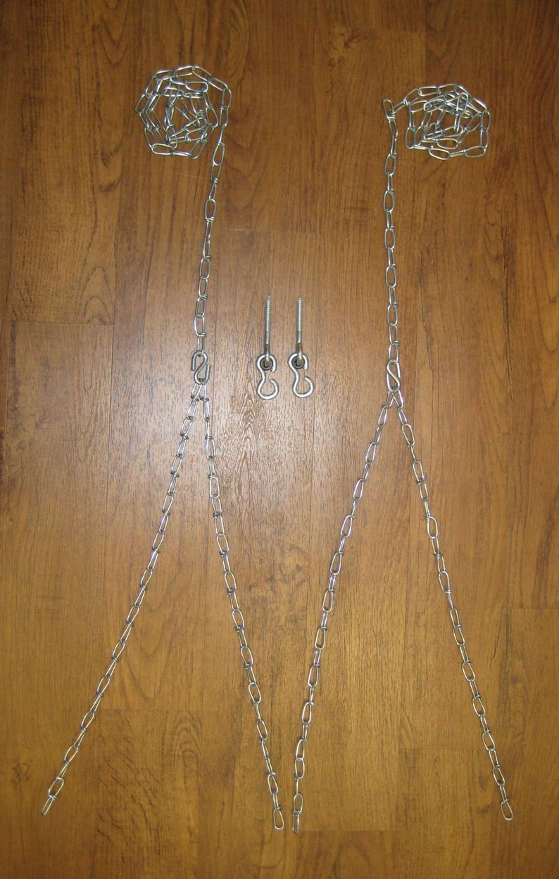 Deluxe Porch Swing Chain Kit Hardware Pack W Bearing Ceiling Hooks - Etsy