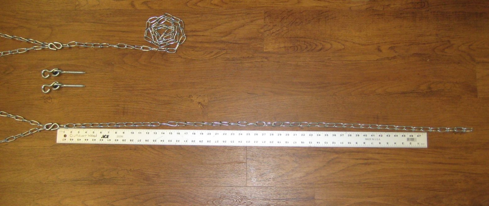 Deluxe Porch Swing Chain Kit Hardware Pack W Bearing Ceiling Hooks - Etsy