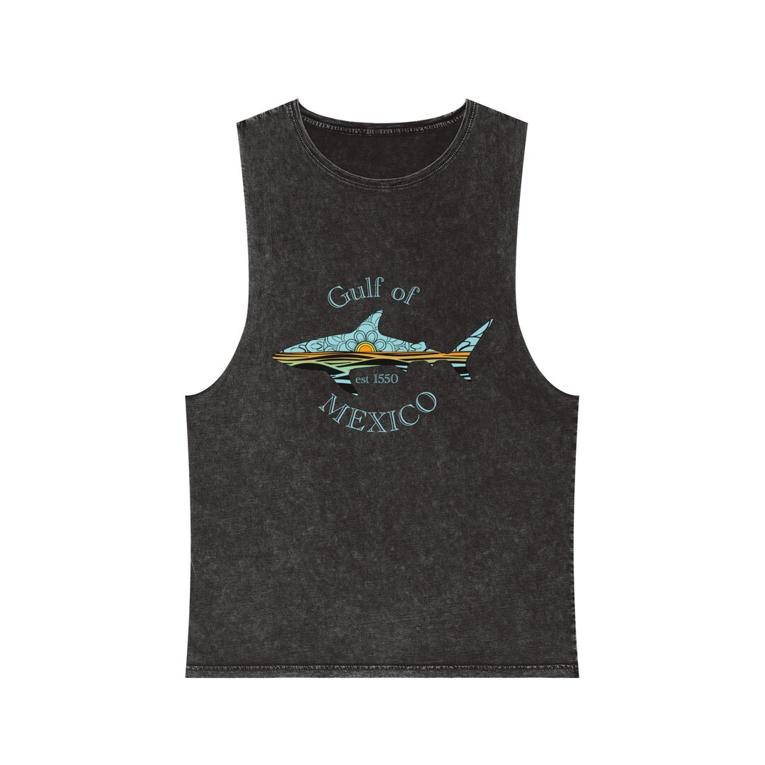 Protect the Gulf of Mexico Tank Top – Casual Shark Graphic Unisex Tee ...