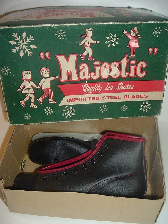 Pair Child's Majestic Ice Skates in Box