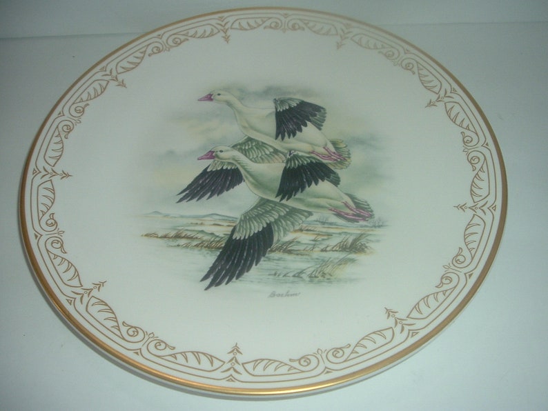 Boehm Water Bird Plate Ross' Geese - Etsy