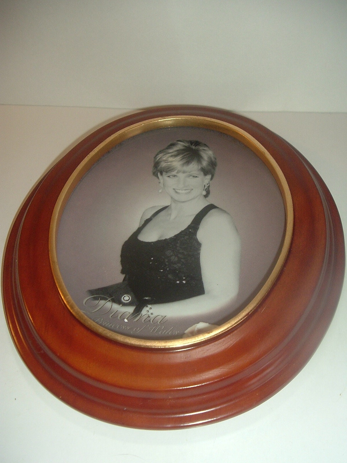 Princess Diana Portrait Plate Framed