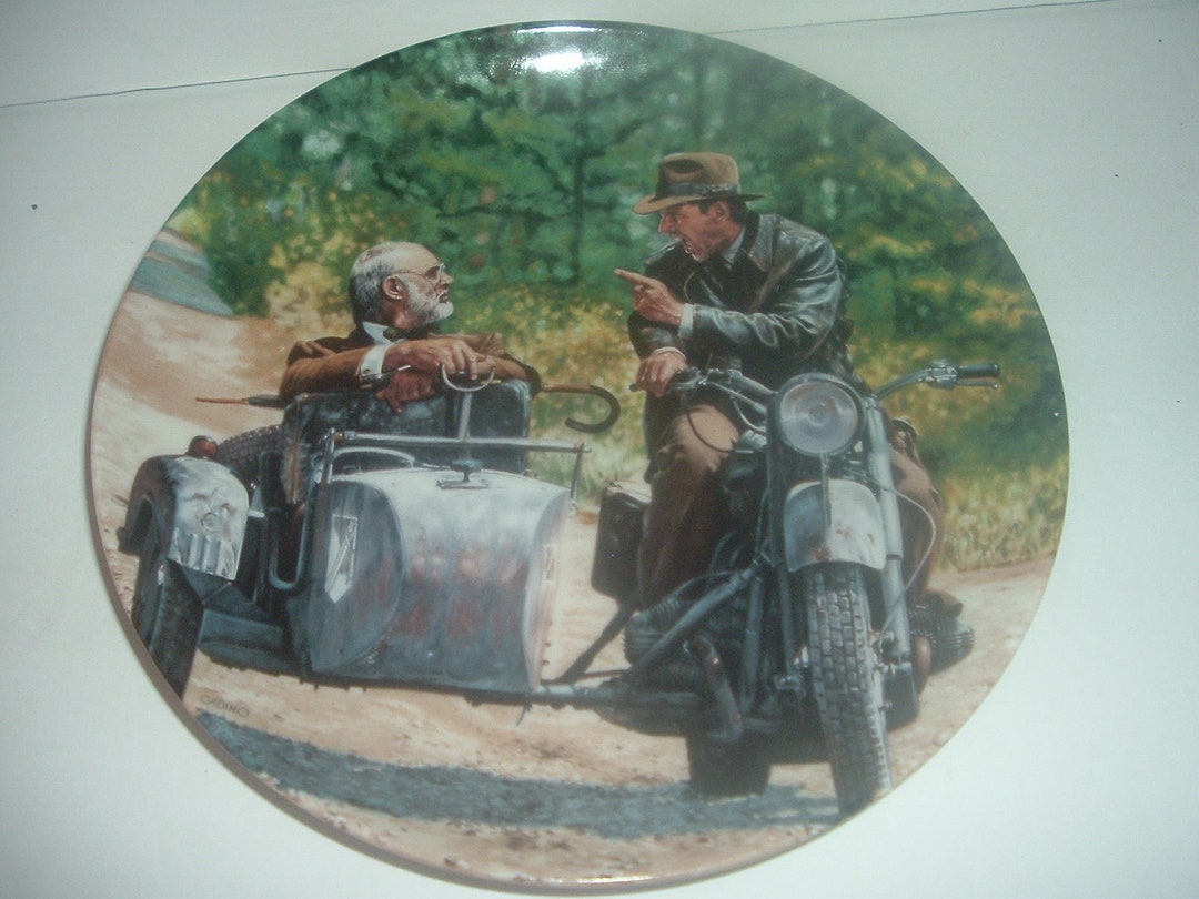 Indiana Jones A Family Discussion Plate 1990 - Etsy