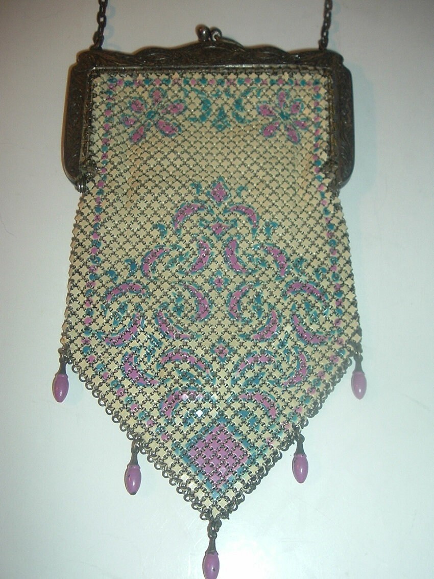 Vintage Mandalian mesh bag