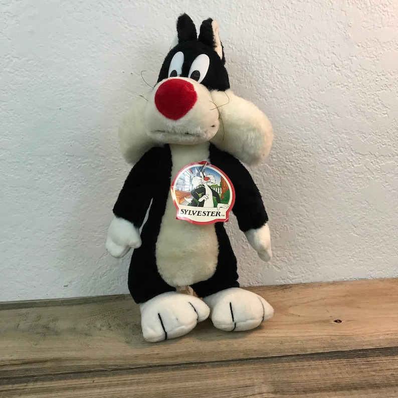 Vintage Sylvester the Cat Plush Original Tag 1993 Looney Tunes Plush ...