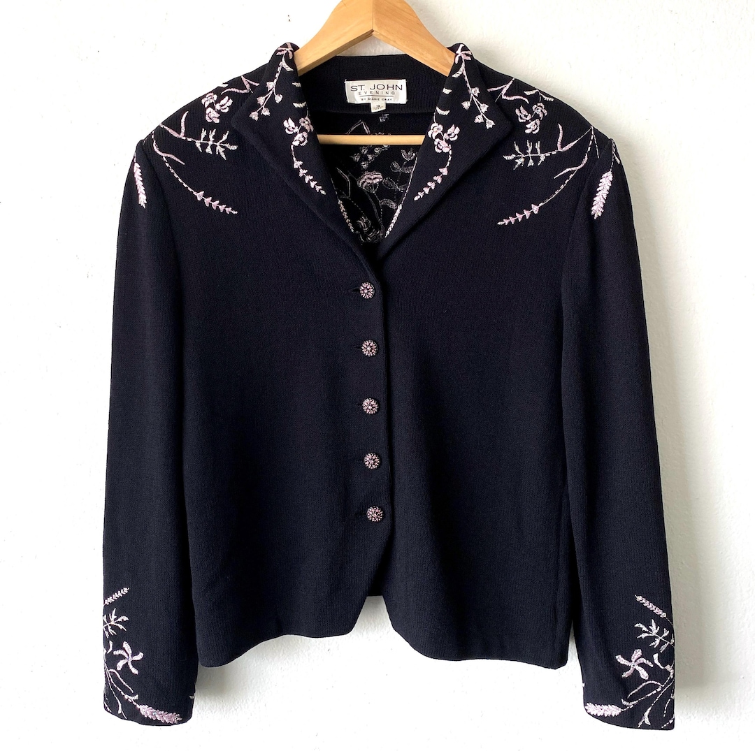 Vintage Evening Jacket Beaded Cardigan Embroidered Fancy Sweater ...
