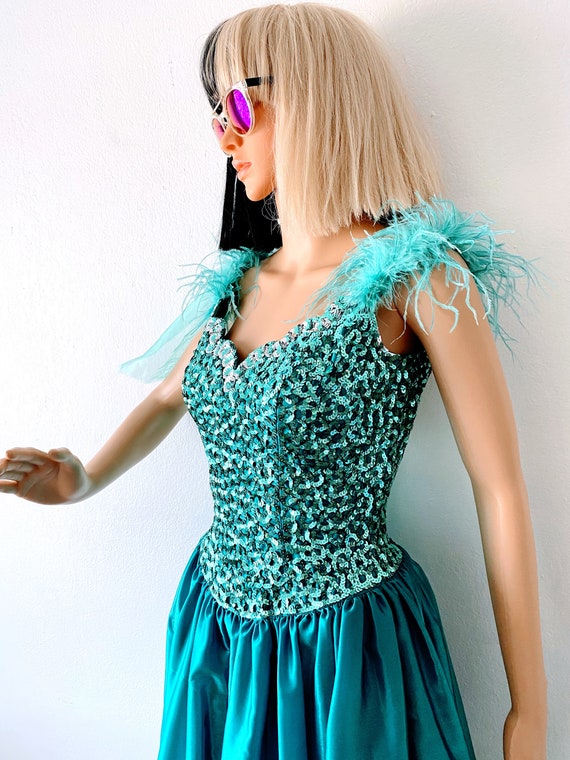 Vintage Pageant Dress Retro Hollywood Glam Dress Prom… - Gem
