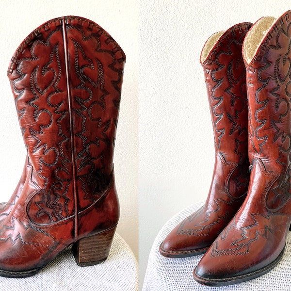 Vintage Cowgirl Boots - Etsy Australia