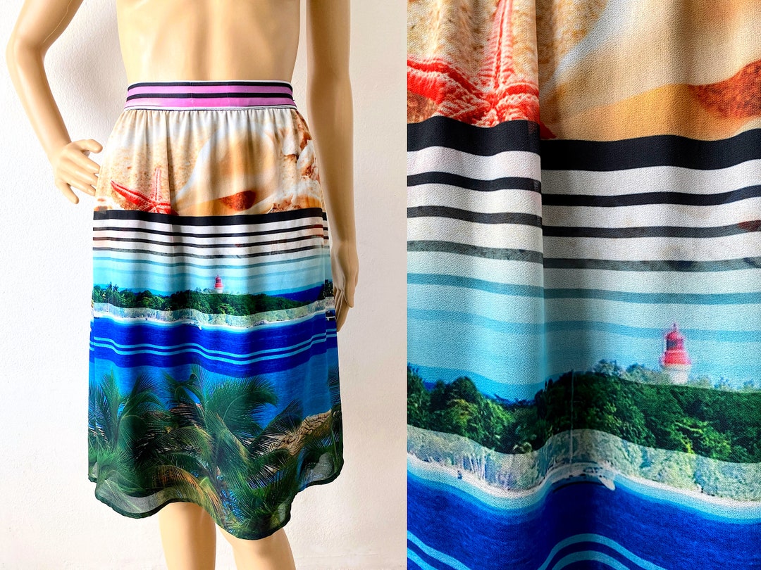 Island Skirt | Novelty Print Skirt | Tropical Skirt | Vacation Skirt ...