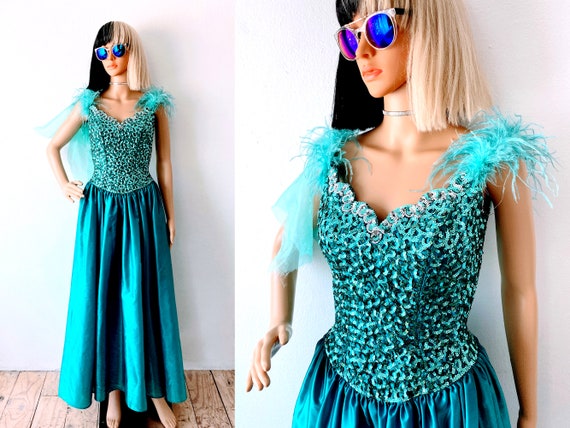 Vintage Pageant Dress Retro Hollywood Glam Dress Prom… - Gem