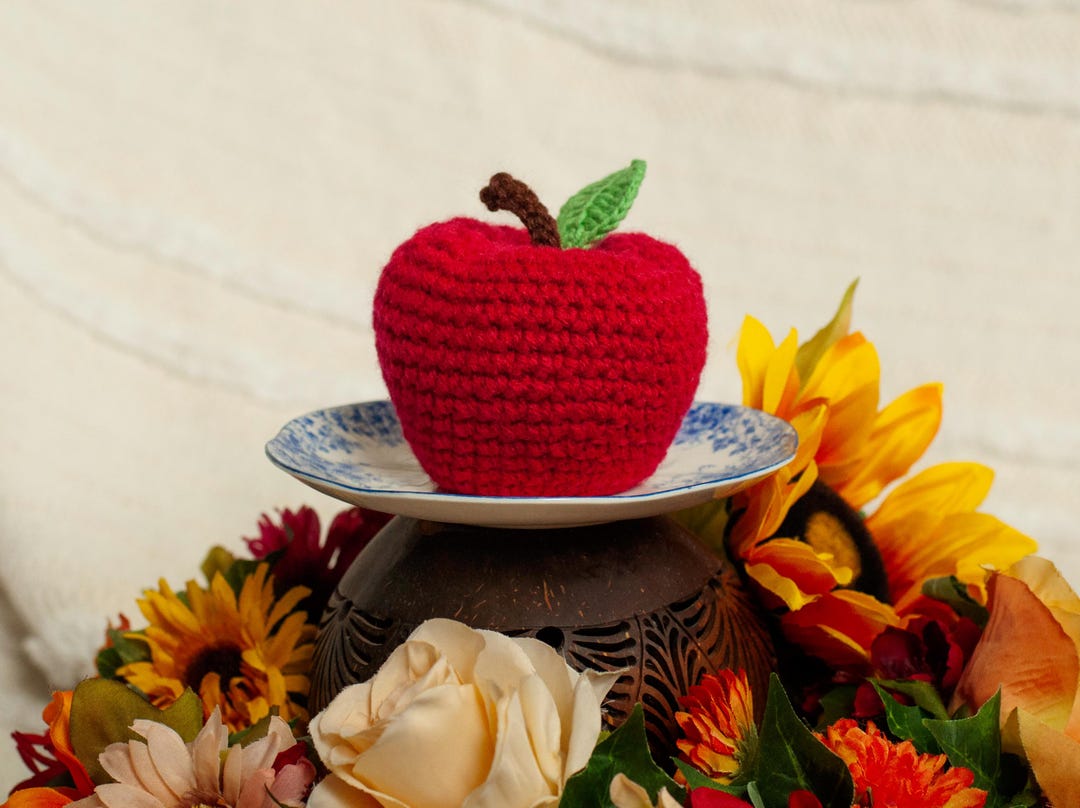 Apple A- Crochet Hungry Caterpillar Storytelling Prop - Etsy