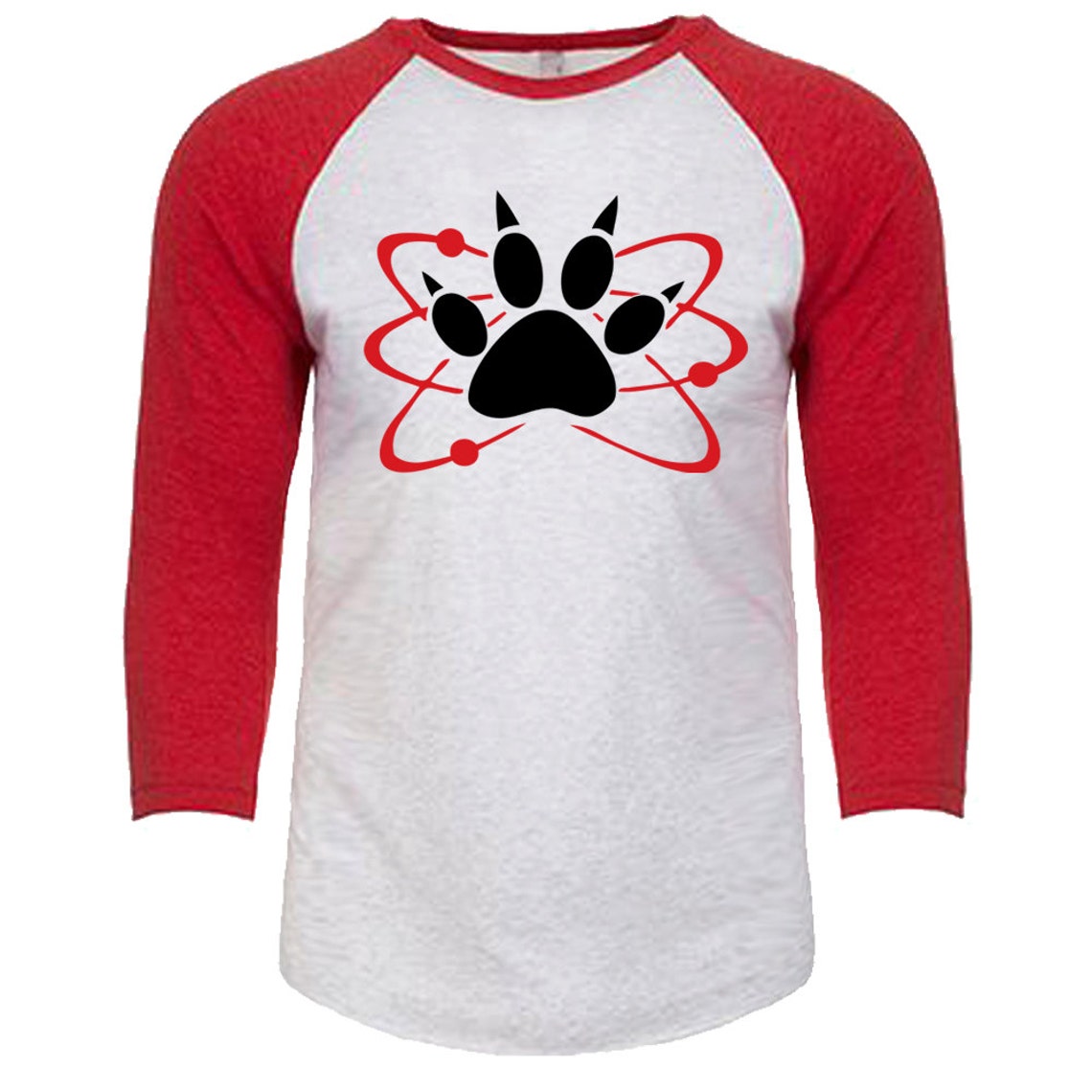 Carl Halloween Costume or Cosplay Adult Atomic Paw Unisex Tri-blend 3/4 ...