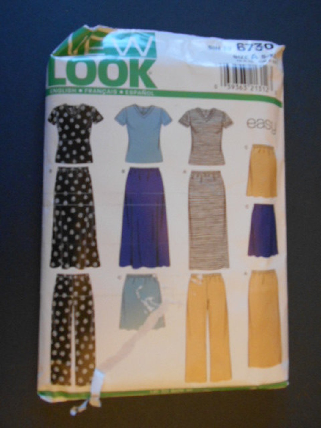 New Look 6730, Misses Skirt, Top, Pant, Size: 10-24 - Etsy