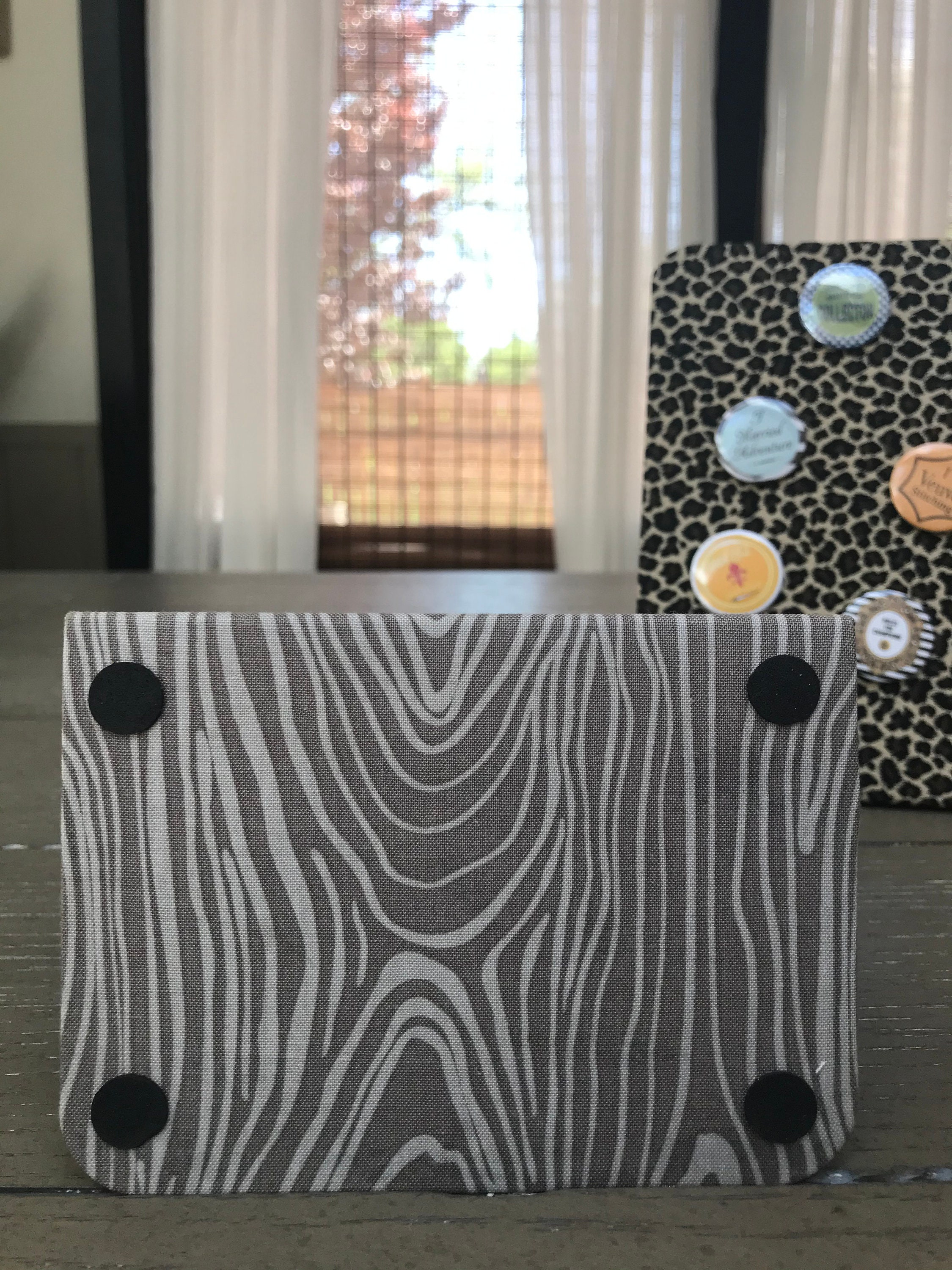 New! Faux Bois Fabric-Covered Magnet Display Board for Needle Minders ...